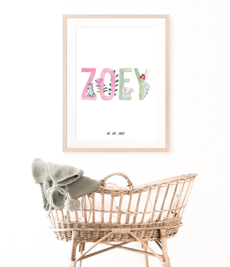 Printable Baby Girl Name Sign Girl Baby Name Sign - Etsy