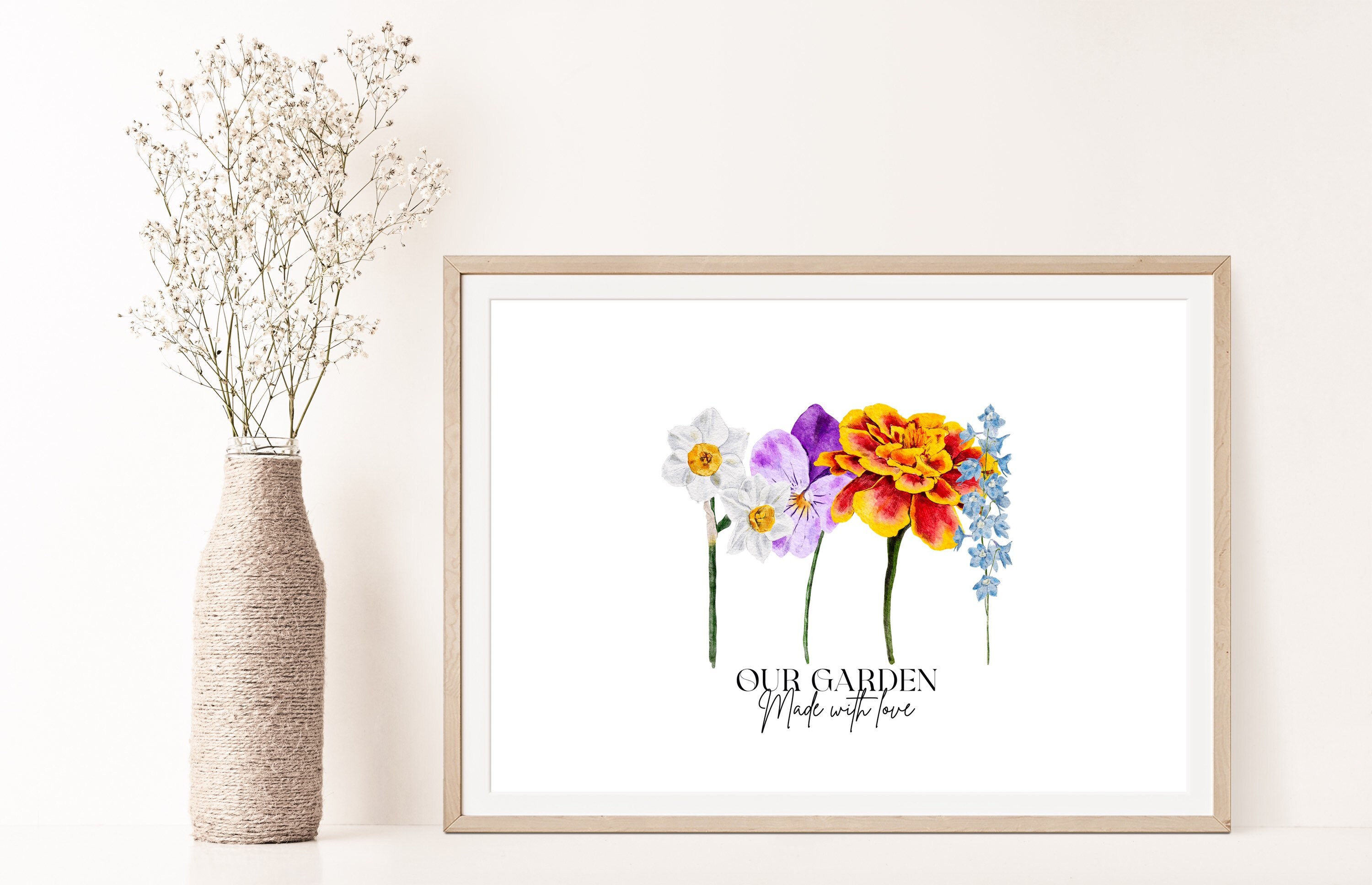Custom Family Birth Flower Bouquet Birth Month Flower | Etsy