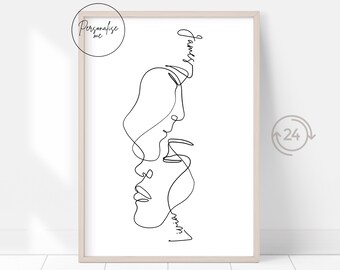 Anniversary Line Art - Etsy