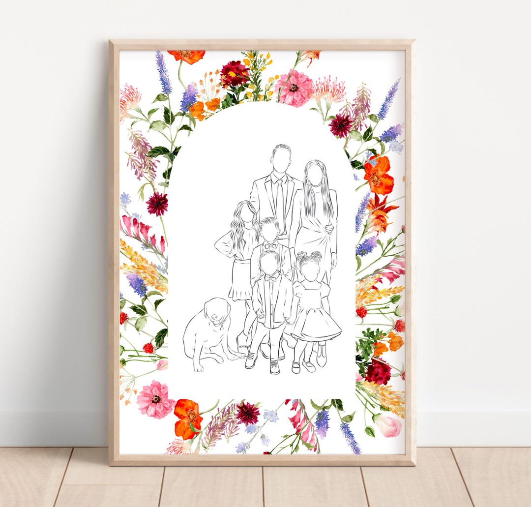 Personalized Line Drawing, Custom Portrait, Wedding Portrait, Sketches ...