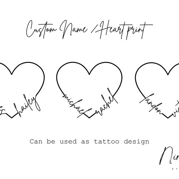 Name Tattoo - Etsy