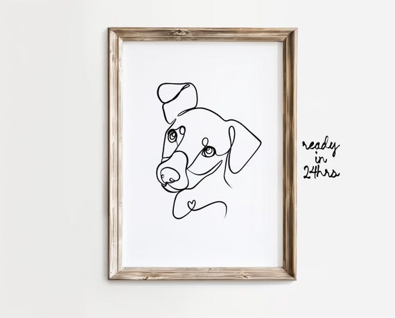 Dibujo Lineal De Perro