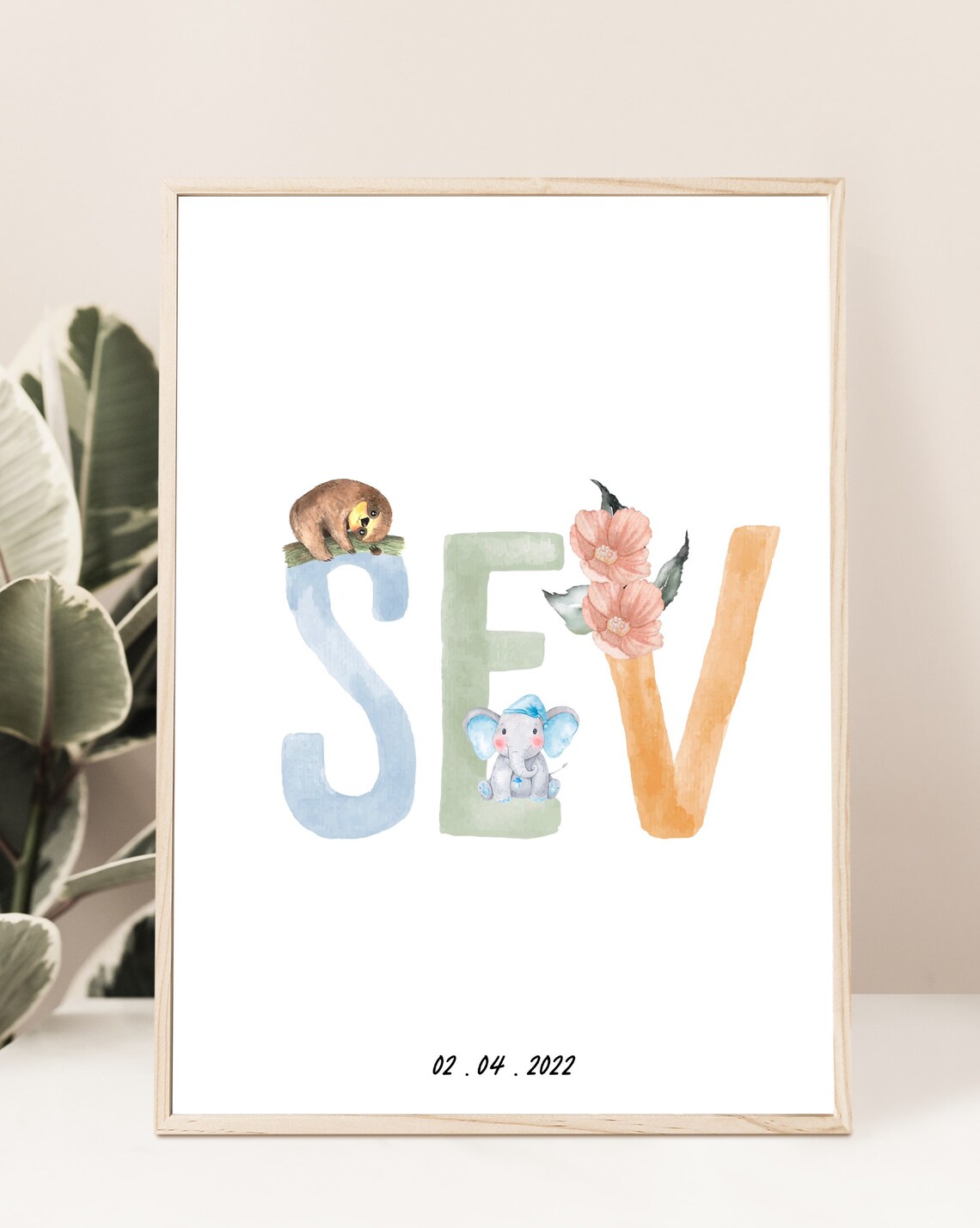 Printable Baby Boy Name Sign Boy Baby Name Sign Personalised - Etsy