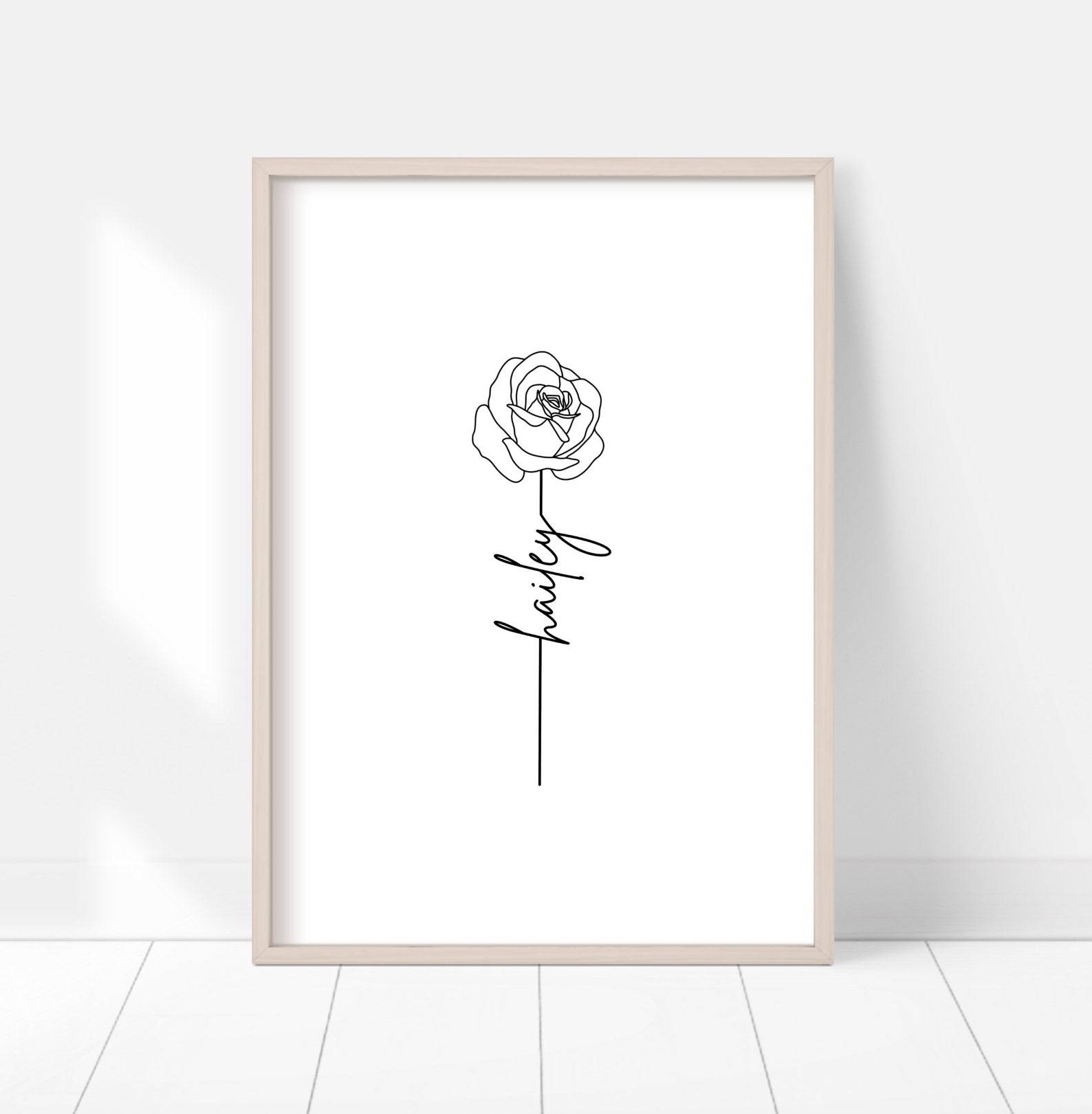 Custom Name Birth Flower Birth Month Flower Flower Tattoo - Etsy