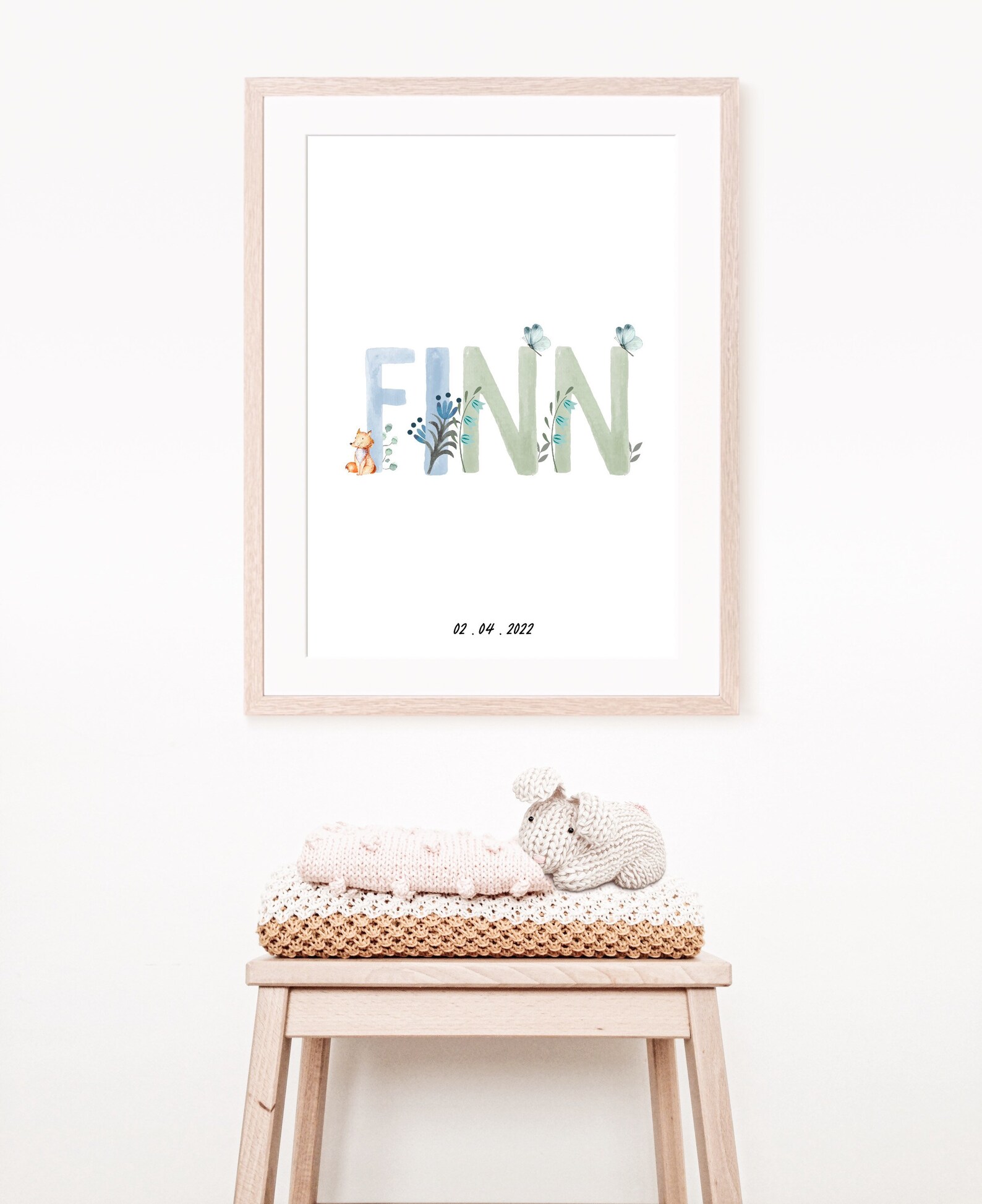 Printable Baby Boy Name Sign Boy Baby Name Sign Personalised - Etsy