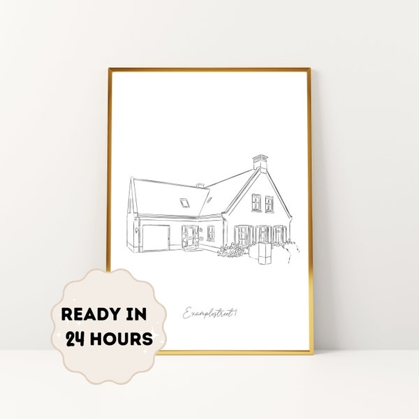 Custom House Portrait - Etsy