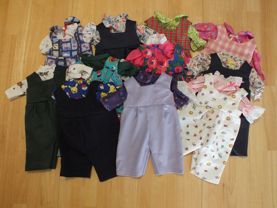 15" Doll Overalls Sets - Doll Jumpers - Pant Sets - Bib Overalls - Boy ...