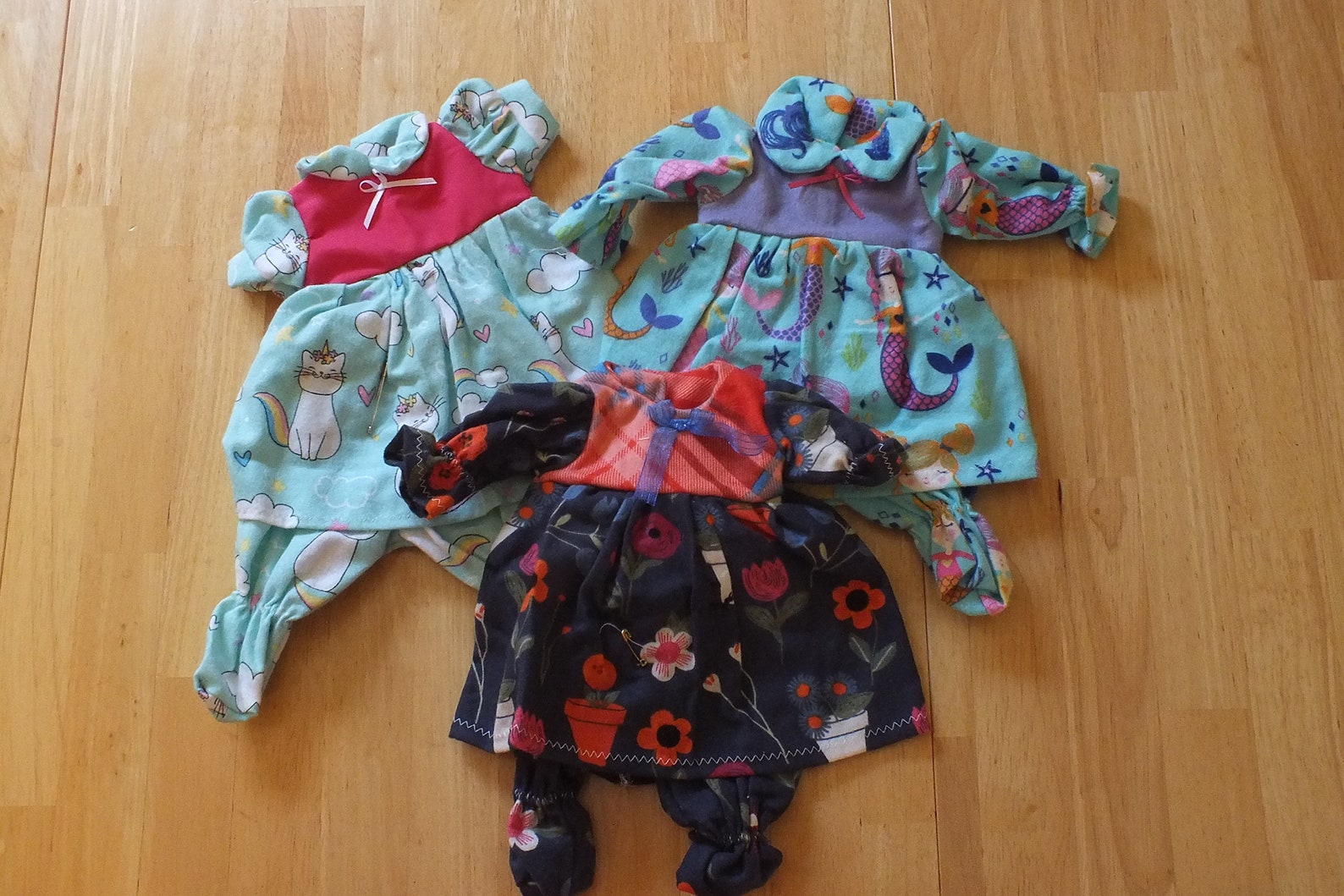 Small Baby Doll Clothing 12 Inch Baby Doll Sleeper Dresses | Etsy