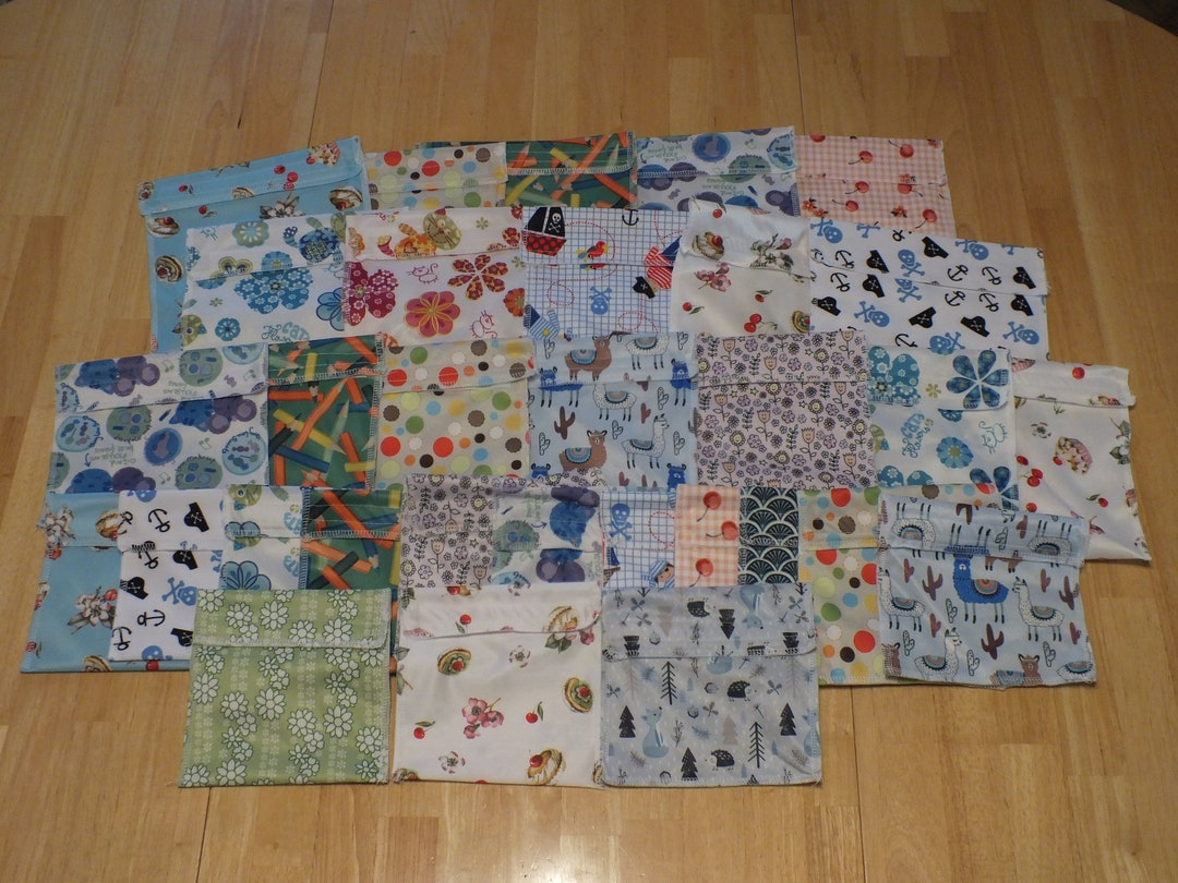 Reusable Sandwich Bags Reusable Baggies Ecofriendly Sandwich Bags ...