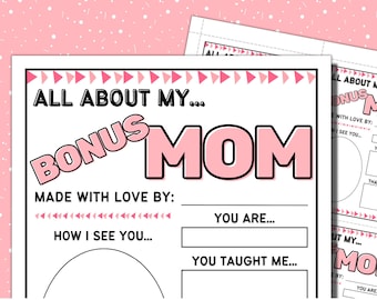 All About My Mom Printable Mother's Day Printable - Etsy