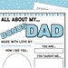Bonus Dad Father's Day Gift | All About My Bonus Dad | Fathers Day ...