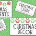 Printable Christmas Storage Labels, Holiday Decor Tags (PDF) - Etsy