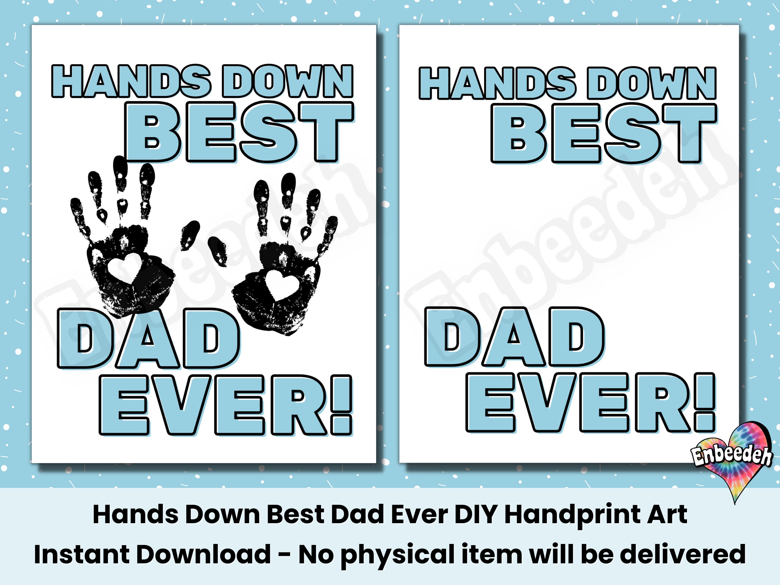 DIY Handprint Craft Father's Day 2023 Daycare Activities Footprint ...