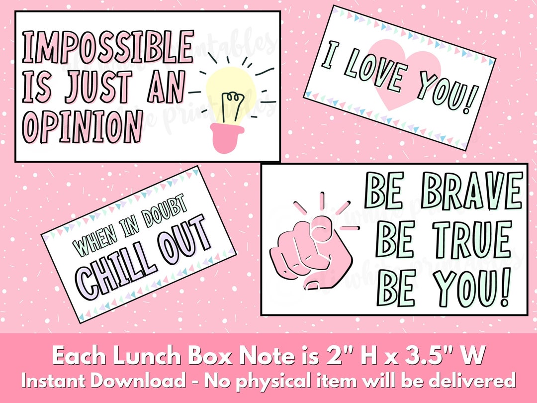 Printable Notes for Kids | Notes for Daughter | Fun Colorful Bright ...