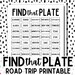 License Plate Game | Road Trip Coloring Page Printable for Kids ...