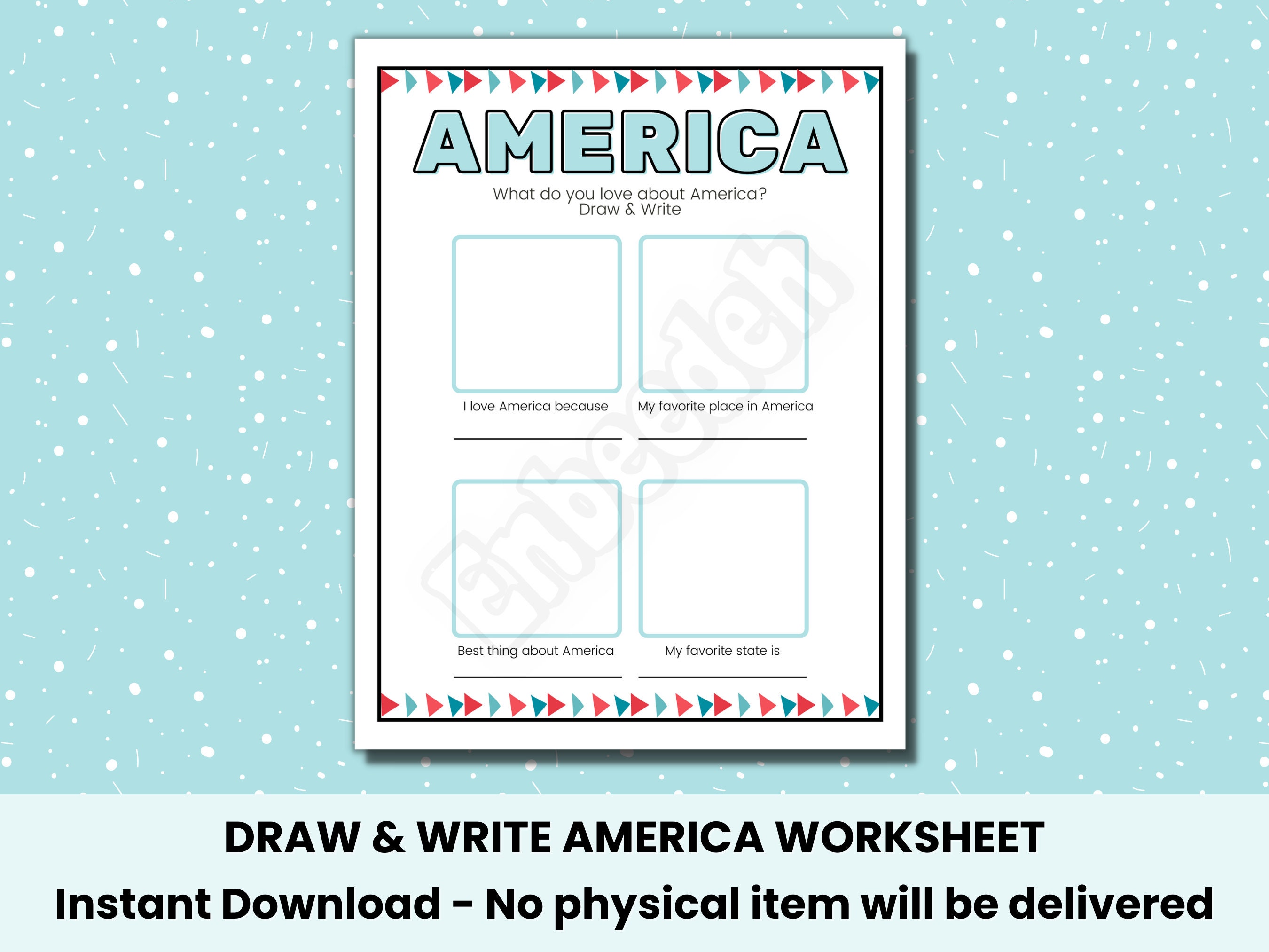 4th of July Activities for Kids | America Worksheets BBQ Fun | Learning ...