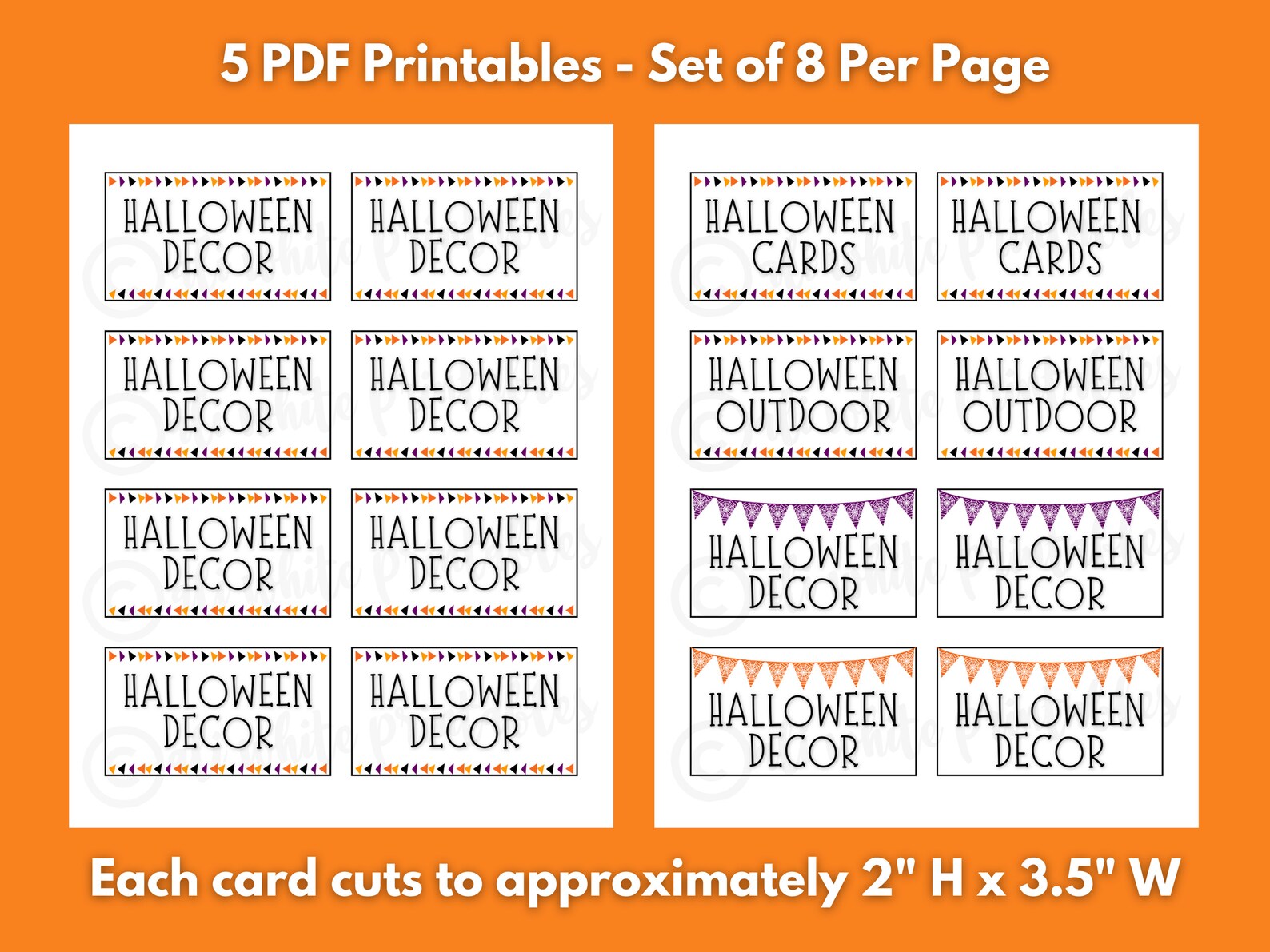 Halloween Printable Storage Labels Tags Instant Download PDF Format Fun ...