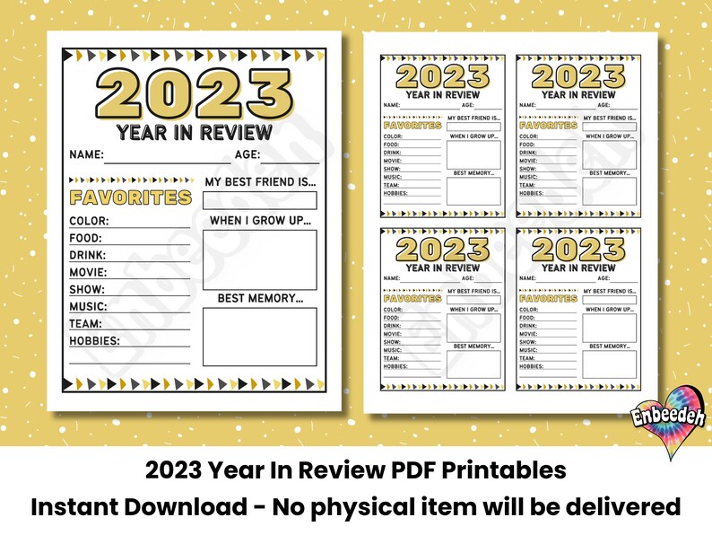 Kids New Years Eve Activity Printable Worksheet Game 2023 Year in ...