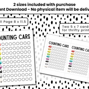 Counting Colored Cars Printable | Kids Road Trip Fun | Summer Activity ...