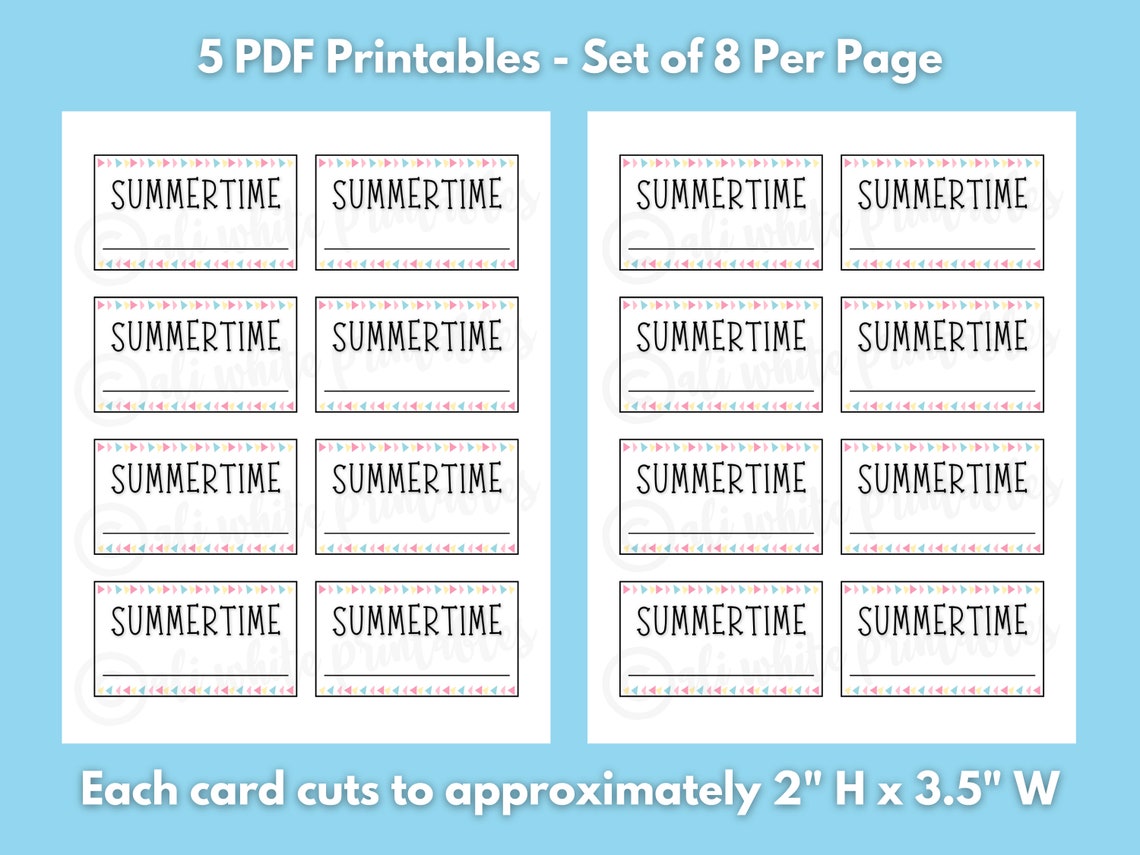 Summer Storage Labels Tags | Printable PDF | Pool Storage | Outside ...