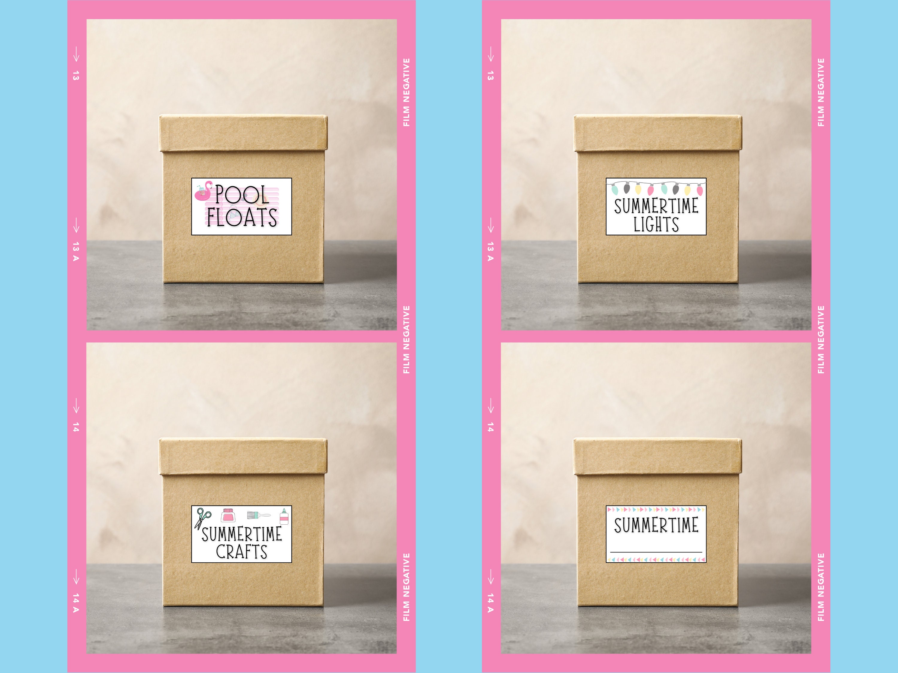 Summer Storage Labels Tags | Printable PDF | Pool Storage | Outside ...