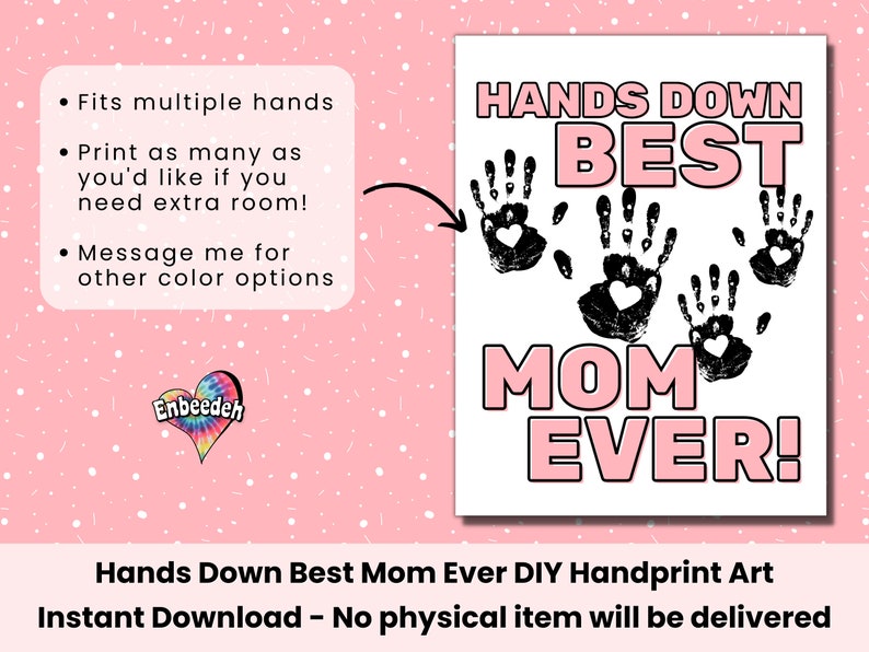 DIY Handprint Craft for Mom | Mother's Day 2023 | Daycare Activities ...