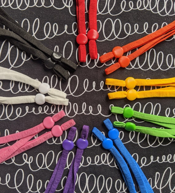 Elastic Earloop Bundle of 5 Pair With Silicone Adjusters | Etsy