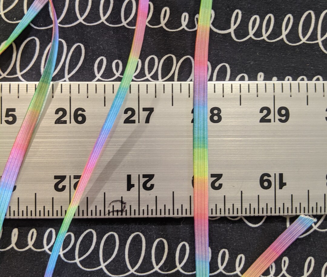 Pastel Rainbow Elastic- 3/16(5mm)" Braided Elastic - Etsy