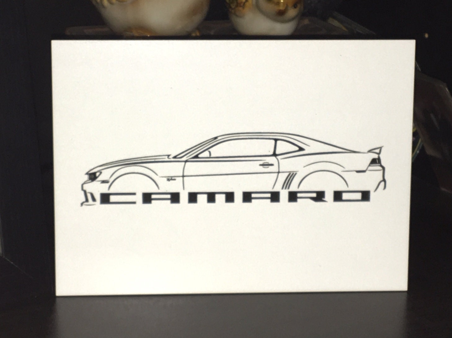 Camaro Side View Sign 5 X 7 Inches Laser Cut Whiteboard - Etsy