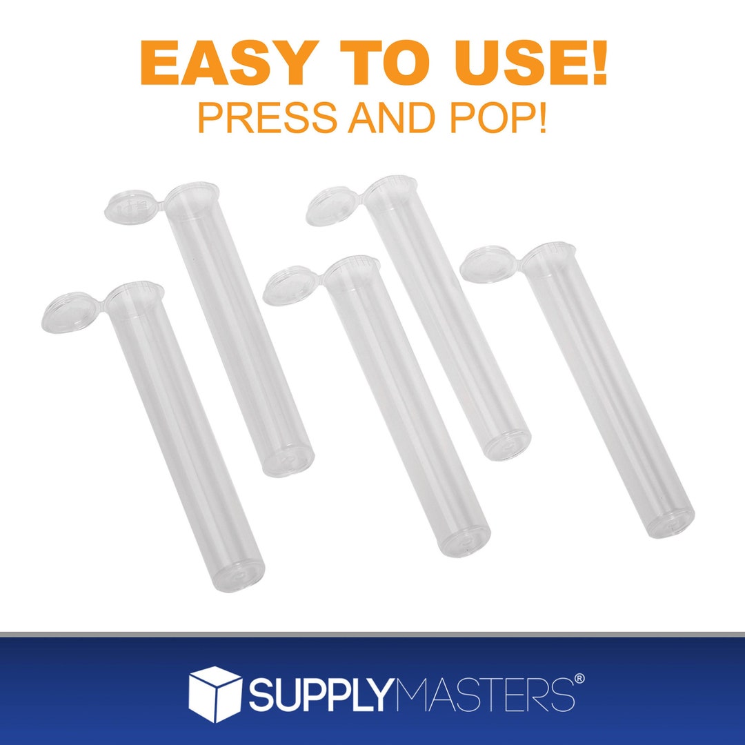 Doob Tubes Clear Airtight 4.5 King-size Squeeze Pop Top Joint ...