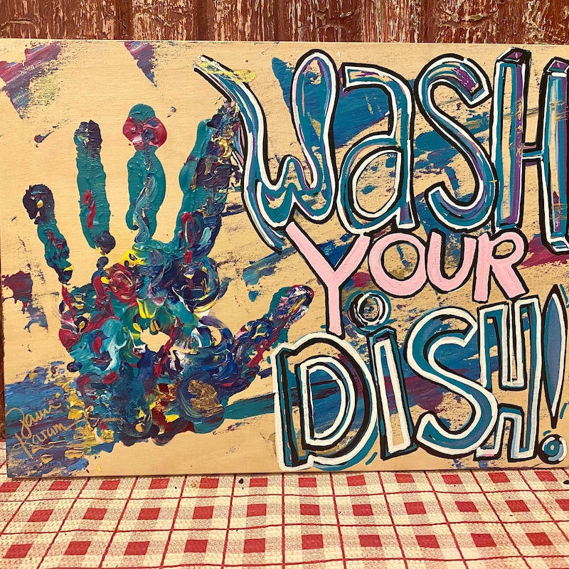 Wash Your Dishes Sign - Etsy