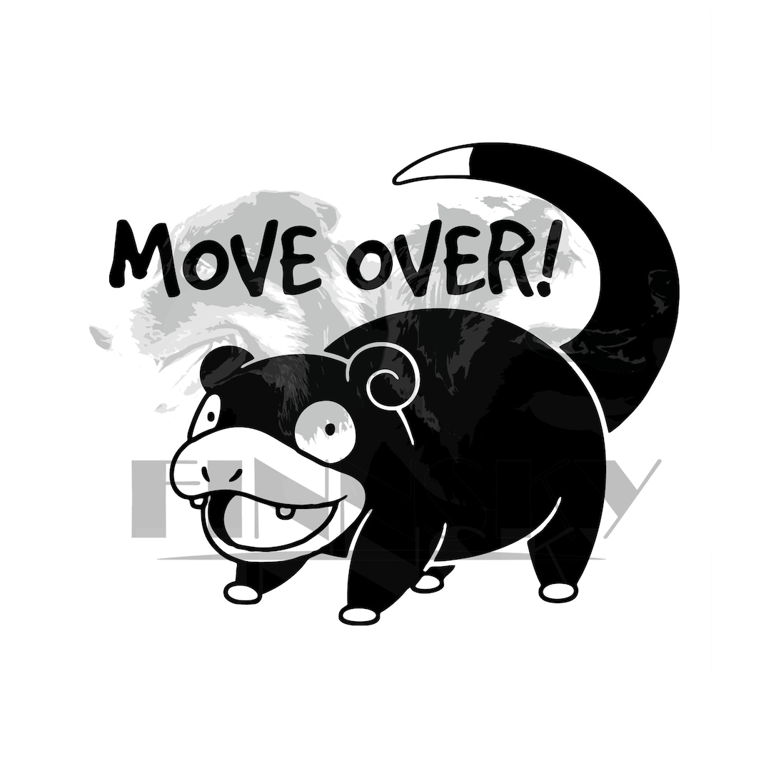 Pokemon Slowpoke Car SVG - Etsy