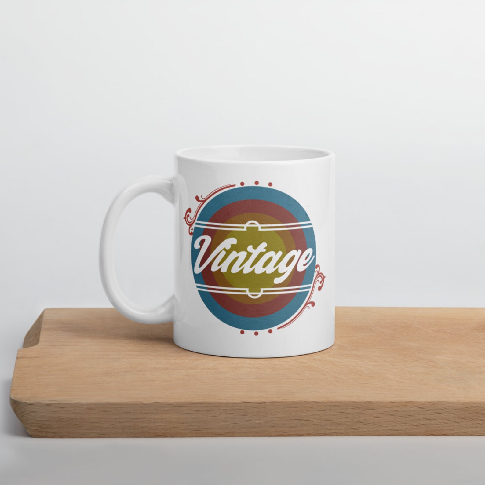 Vintage Mug, Vintage Sunset Mug, Retro Mug, Birthday Mug, Retro Sun Mug ...