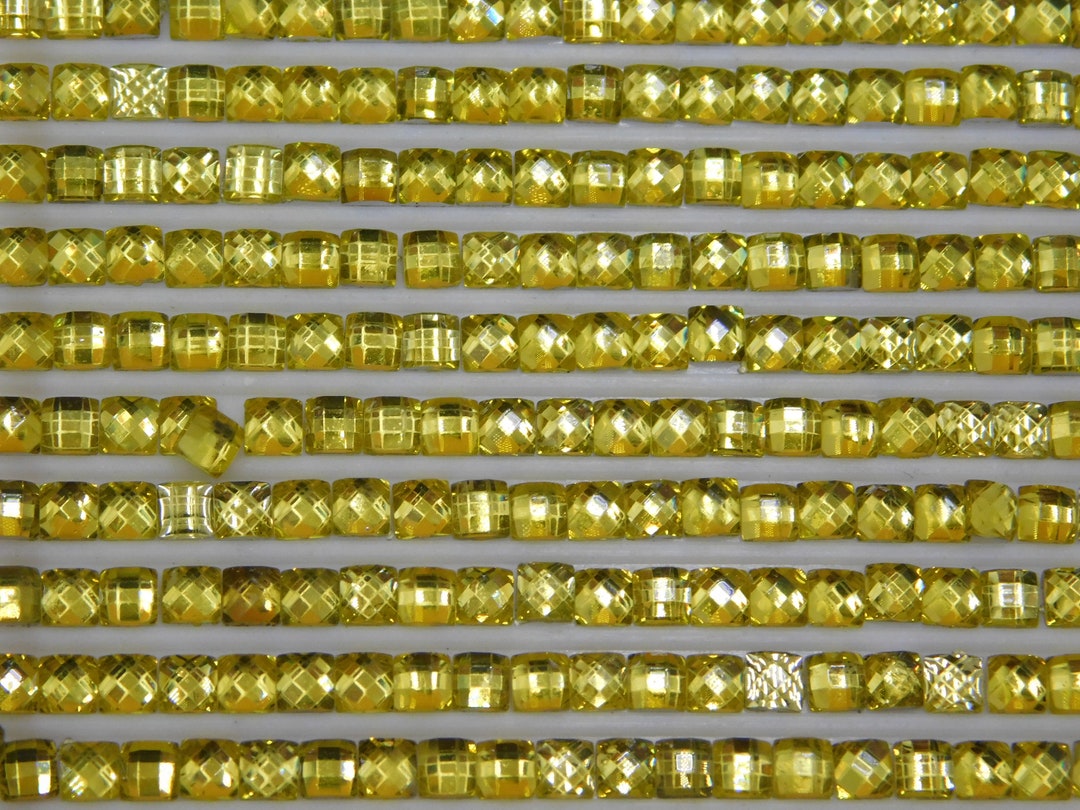 DMC-307 Lemon Square Crystal Diamond Painting Drills - Etsy