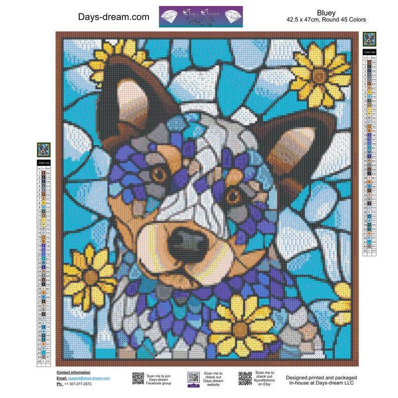 Bluey Round Diamond Painting - Etsy