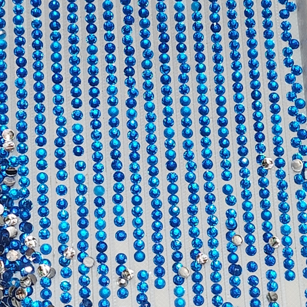 DMC-995 Electric Blue Dk Round Crystal Diamond Painting Drills - Etsy