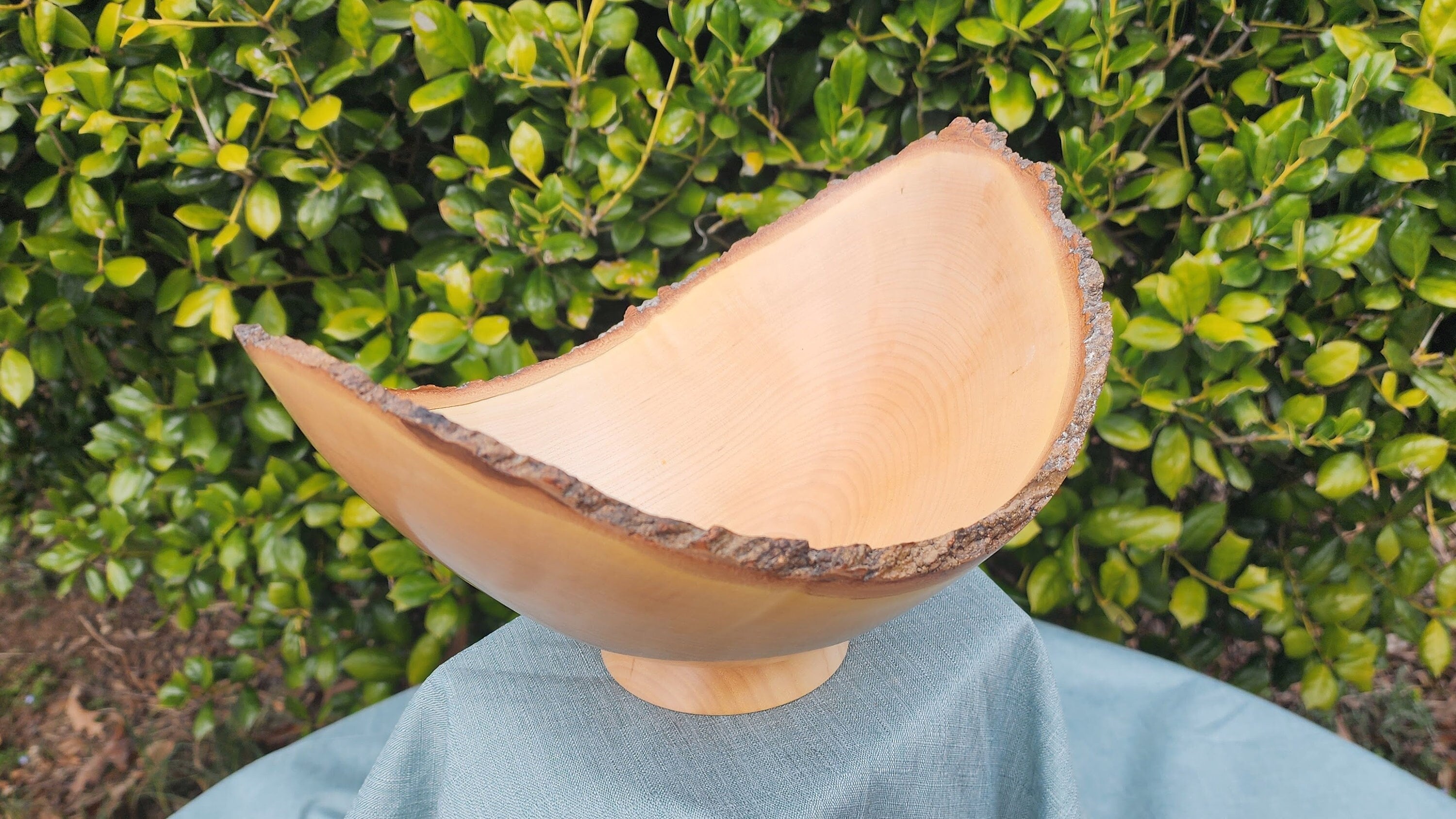 Bark Edge Maple Bowl Decorative Wooden Bowl Handmade Wood Bowl Unique ...