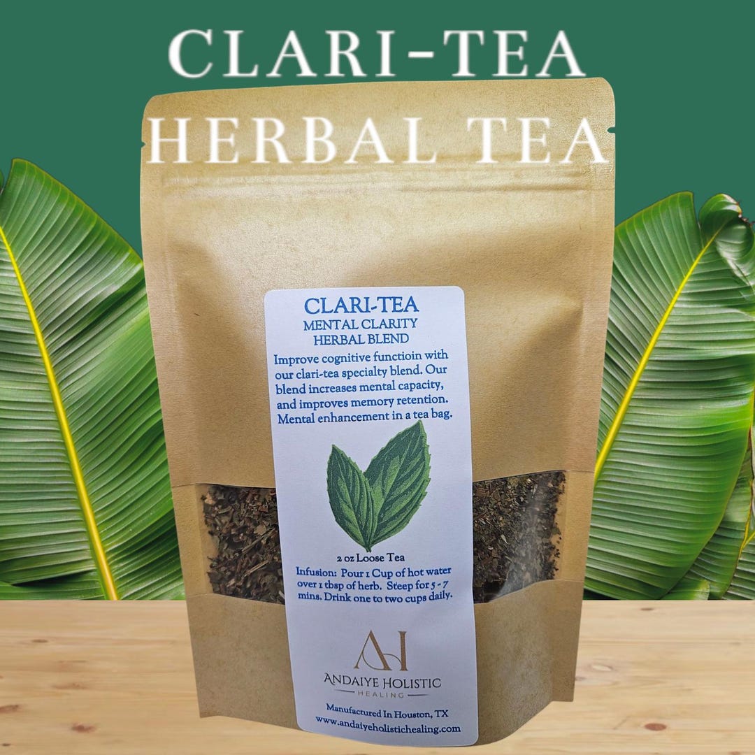 Mental Clari-tea | Focus & Concentration Herbal Blend | Organic Brain ...