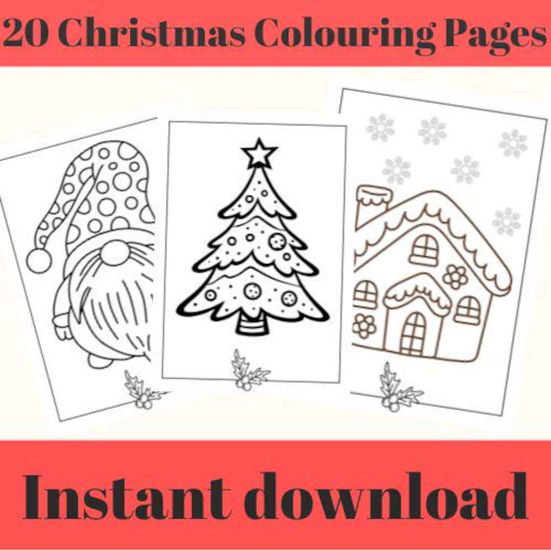 20 Christmas Coloring Pages for Kids Toddlers Preschoolers Toddlers ...
