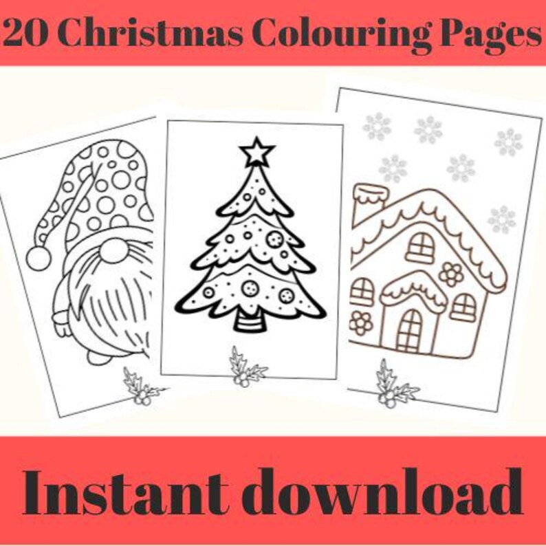 20 Christmas Coloring Pages for Kids Toddlers Preschoolers Toddlers ...