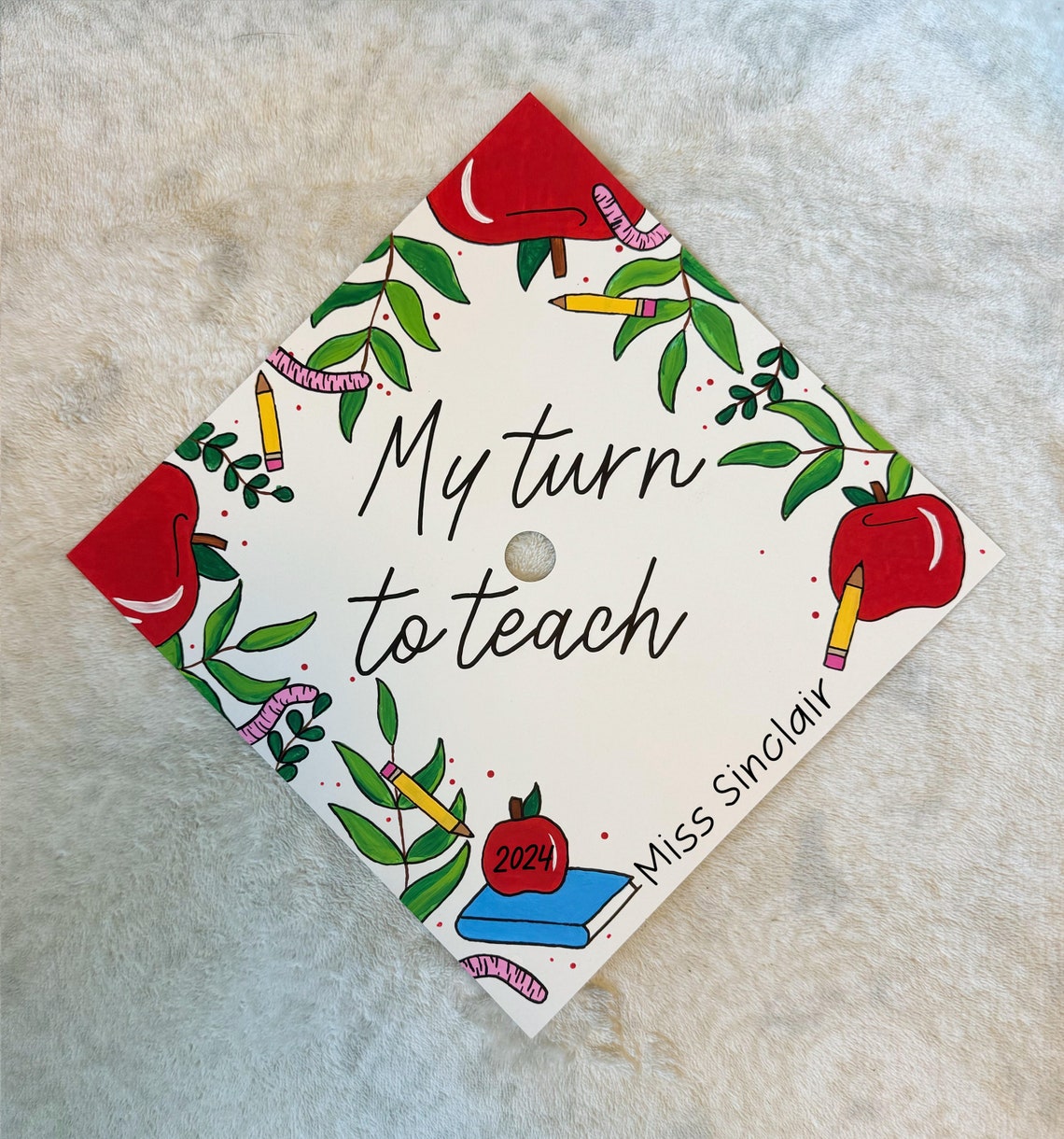 Custom Graduation Cap / Teacher Graduation Cap Decor / Senior Gift ...