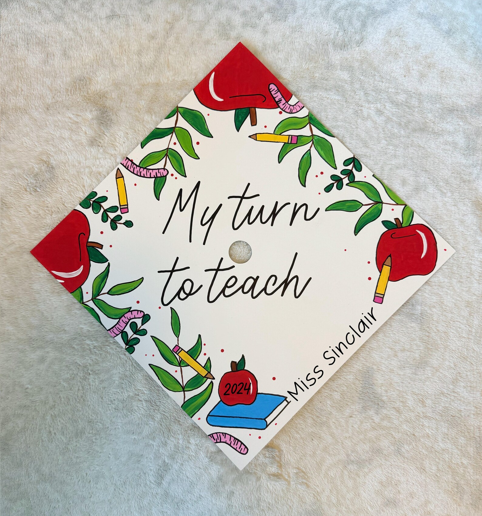 Custom Graduation Cap / Teacher Graduation Cap Decor / Senior Gift ...