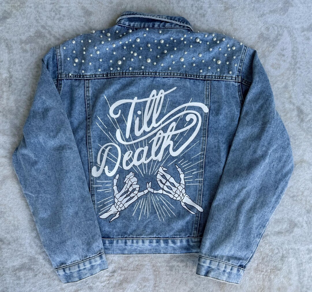 Till Death Denim Jacket / Wedding Gift / Till Death / Denim Jacket ...