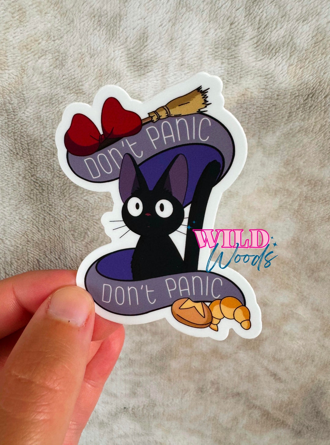 Jiji Sticker / Kiki's Delivery Service / Kiki and Jiji / Studio Ghibli ...