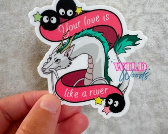 Haku Spirited Away Sticker Anime Studio Ghibli - Etsy UK