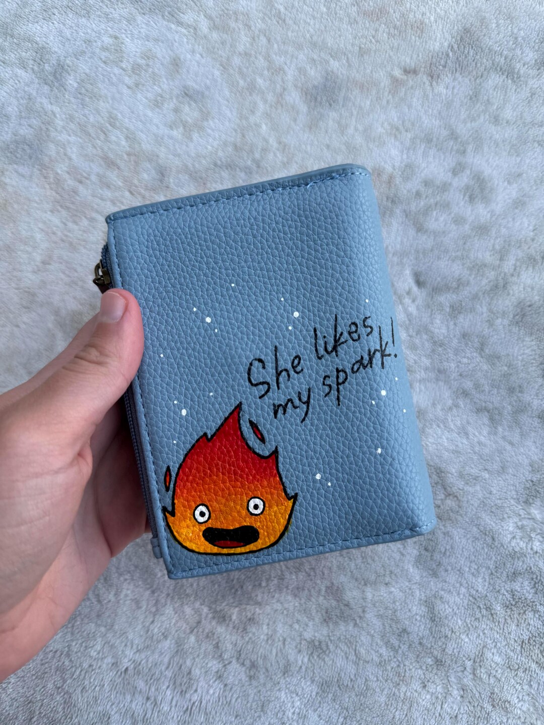 Calcifer Wallet / Howls Moving Castle / Studio Ghibli Wallet / Custom ...