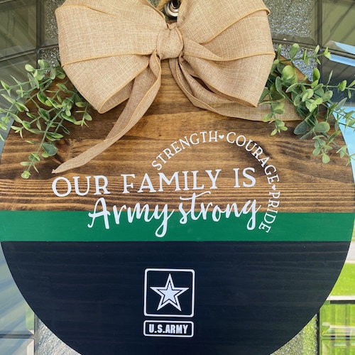 Army Strong Door Sign - Etsy