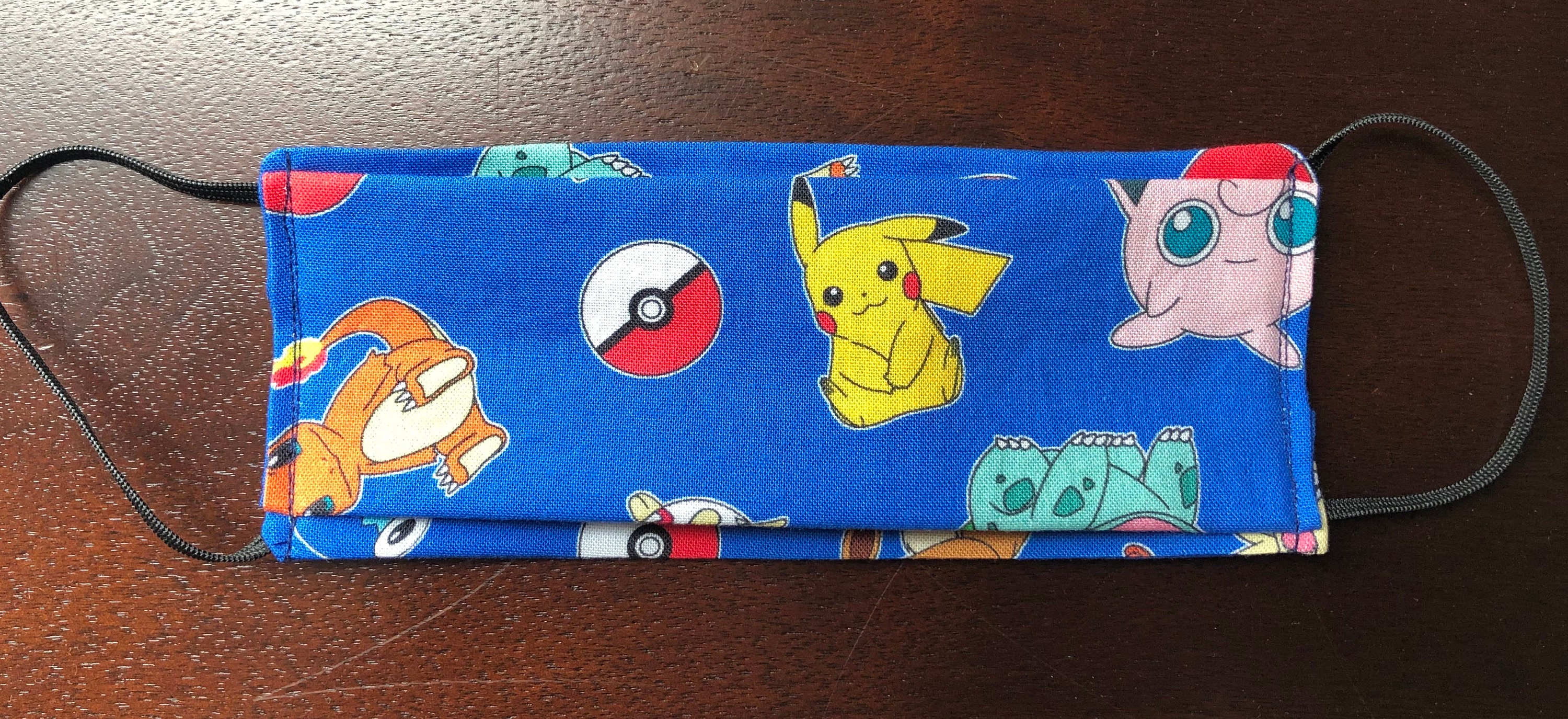 Face Mask with Pokémon Blue Child & Adult Sizes | Etsy