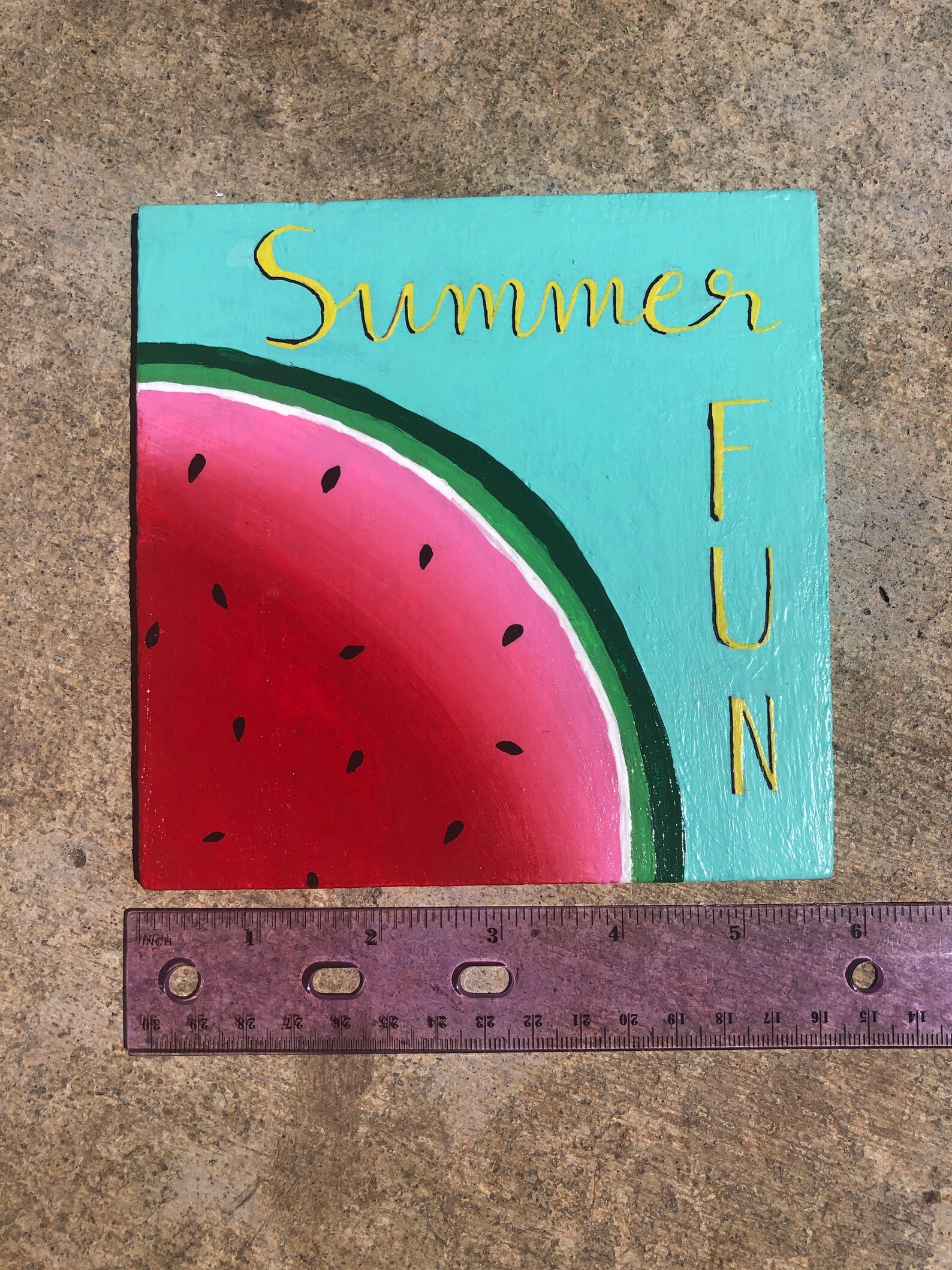Summer Fun Watermelon Painting | Etsy