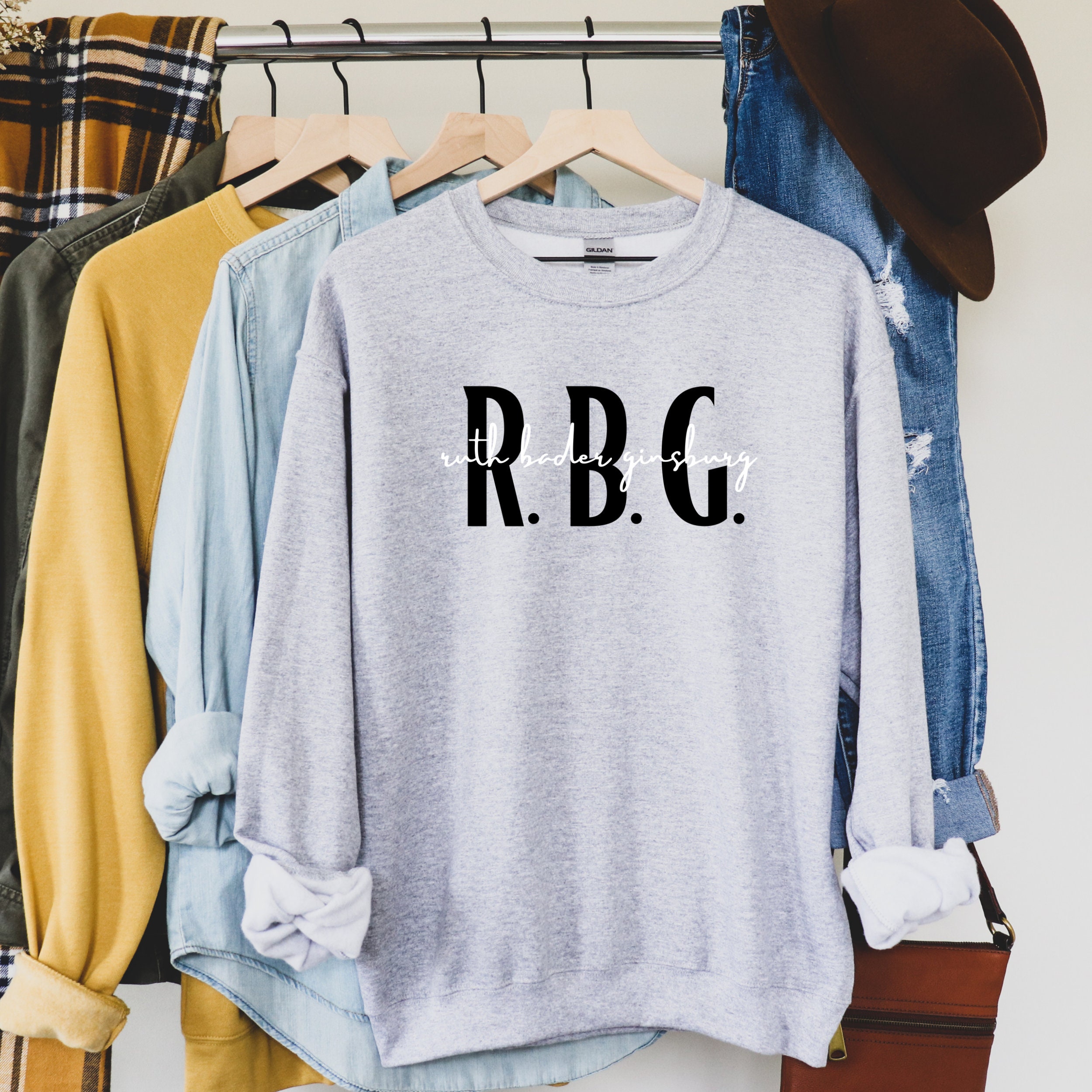 RBG Sweatshirt. Ruth Bader Ginsburg gift. Notorious RBG tee. I | Etsy